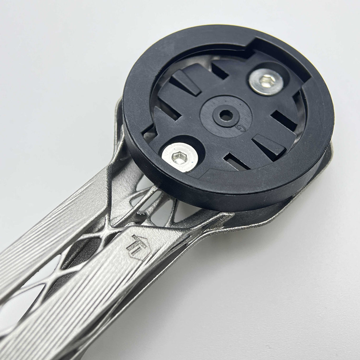 Universal Stem Titanium Bike Computer Mount - Club Series | 2-Piece Ba ...