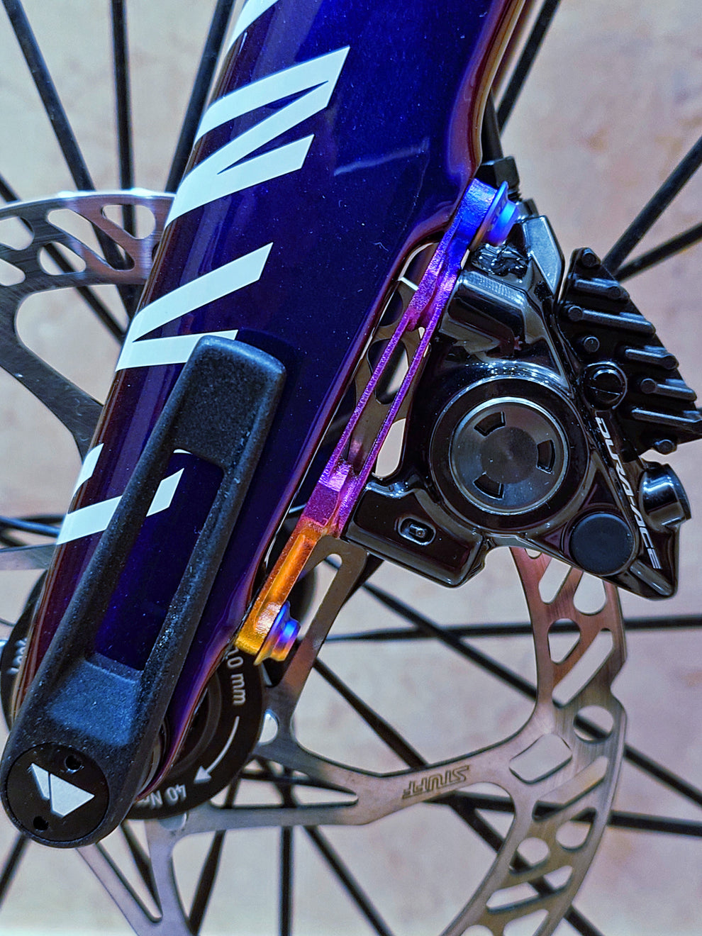 3D Printed Titanium Front Disc Brake Adapter | Universal-Fit | Shimano ...