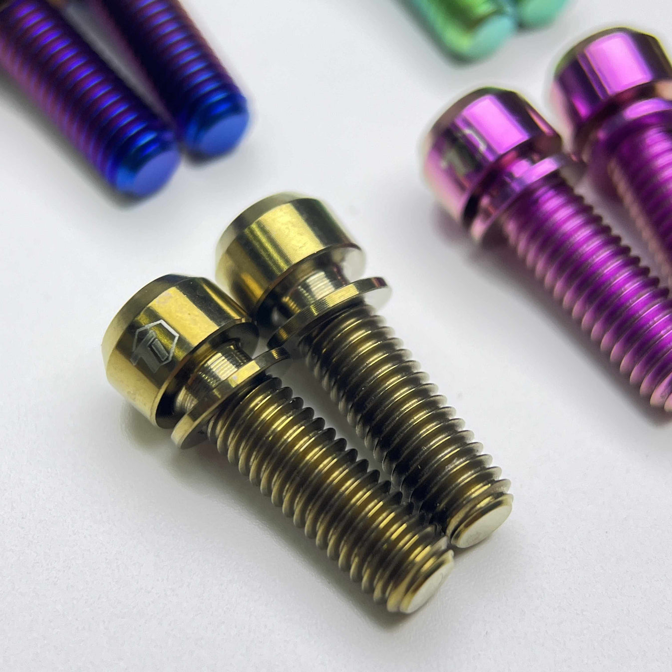M5 Narrow Cap Head Titanium Stem Bolts | M5x14 16 18 20 | 2-Piece Hand ...