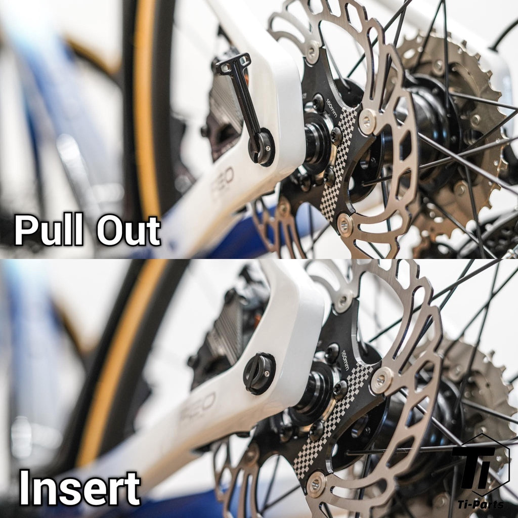 Titanium Thru Axle for Roadbike Disc Brake | 12mm Super Aero lightweig ...