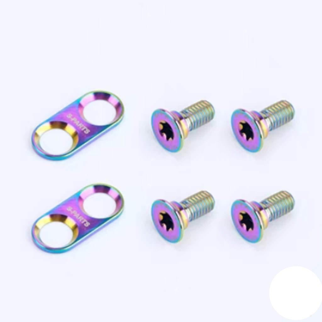 Titanium SPD Cleat Screw Plate | Shimano MTB Shoe Cleat Upgrade Kit ...